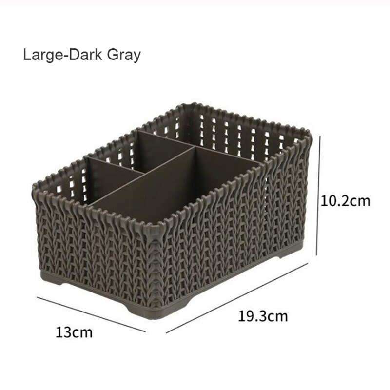 MICCK Imitation Rattan Makeup Organizer Cosmetic S... – Grandado