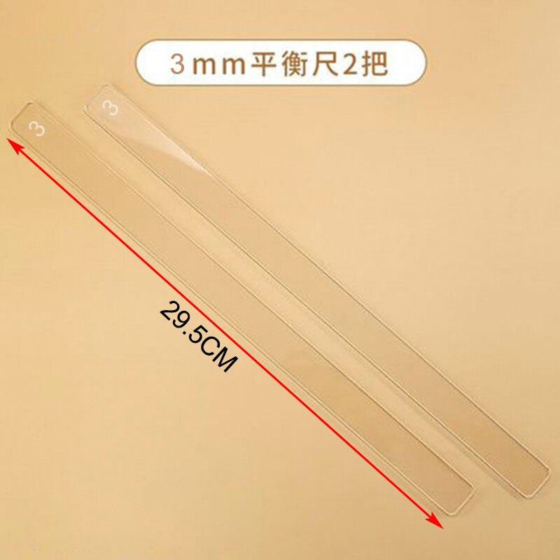2Pcs Acrylic Biscuit Cake Rolling Tool Balance Rul... – Grandado