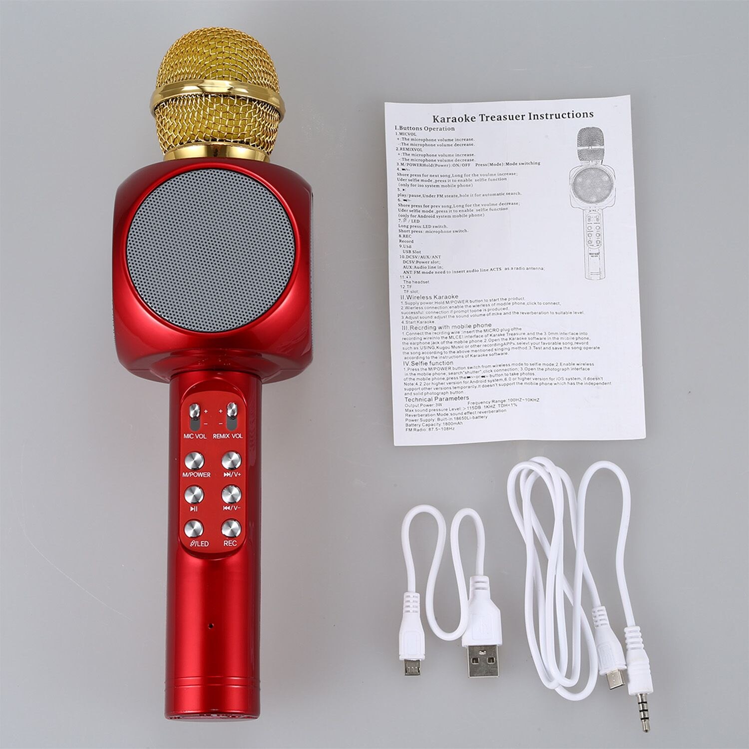 SQPP WS1816 Wireless Bluetooth KTV Karaoke Microph... – Vicedeal