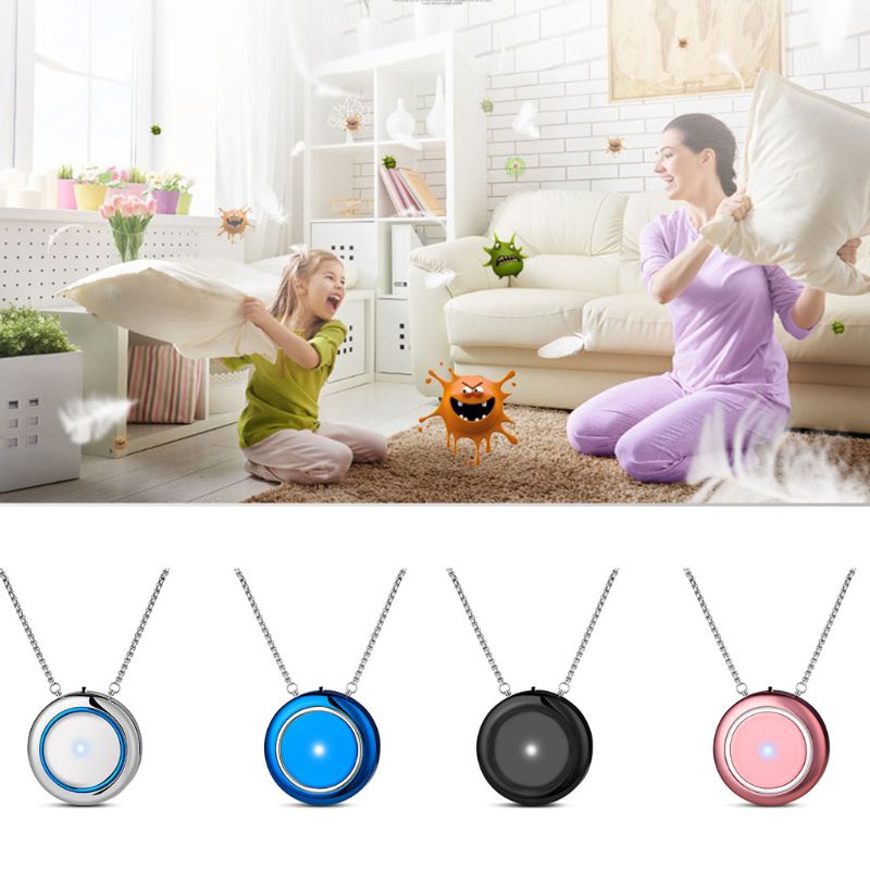 Portable Personal Round Necklace Air Purifier Nega... – Vicedeal