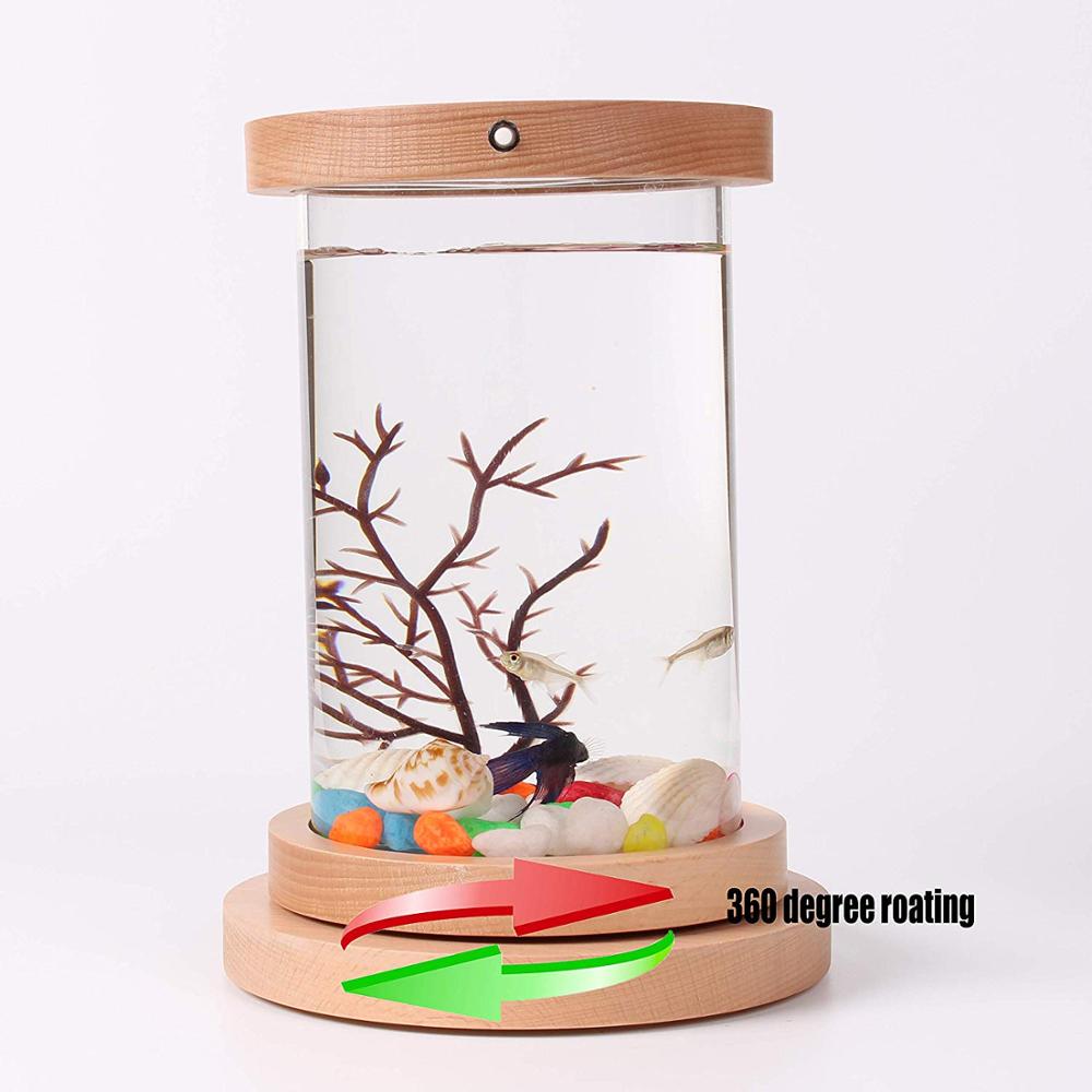 Small Fish Bowl MiniBow LED Lighting Desktop Home ... – Vicedeal