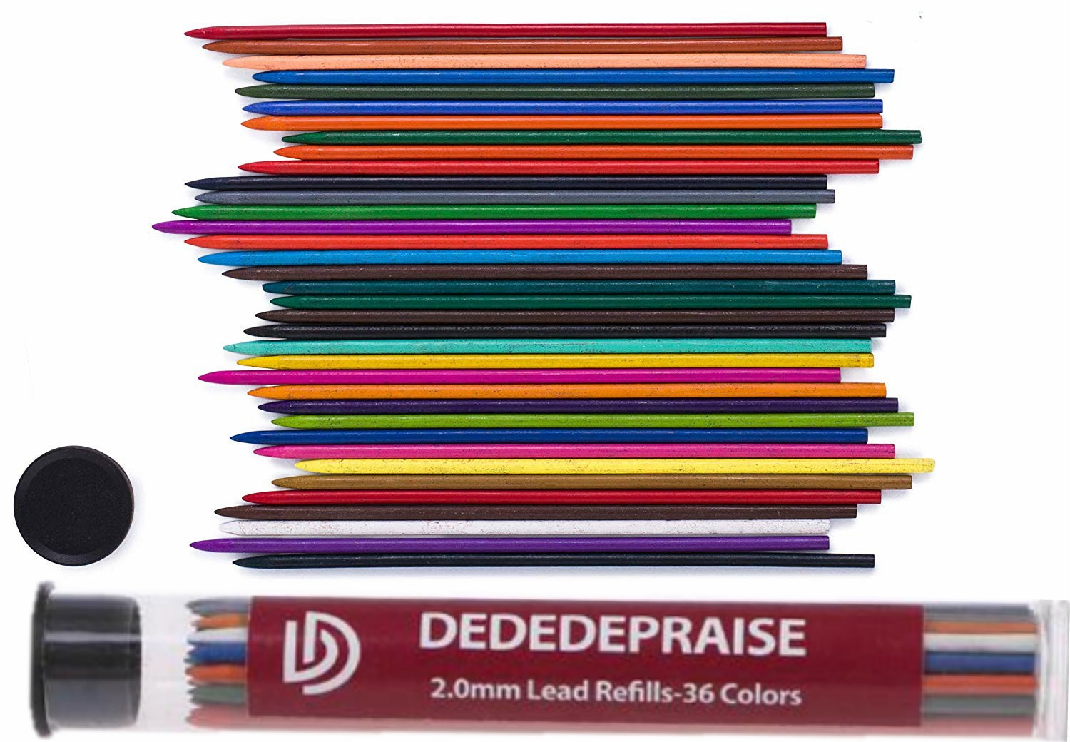 June Gold 36 Assorted Colored Lead Refills, 2.0 mm... – Grandado
