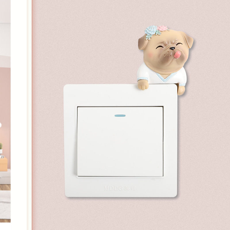 3D Dimensional Resin Switch Stickers Cute Pug Play... – Grandado