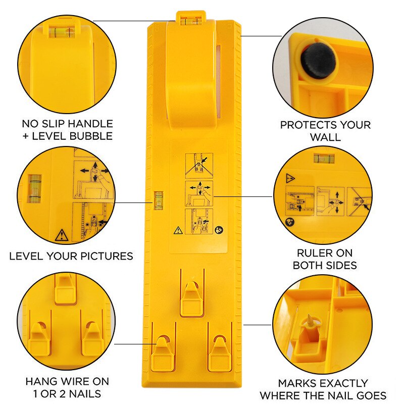 Picture Hanging Kit, Picture Frame Hanger Tool, Pi... – Grandado