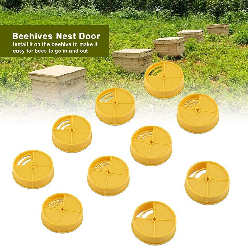 10PCS Plastic Doors Beehive Door Bee Nest Round En... – Grandado