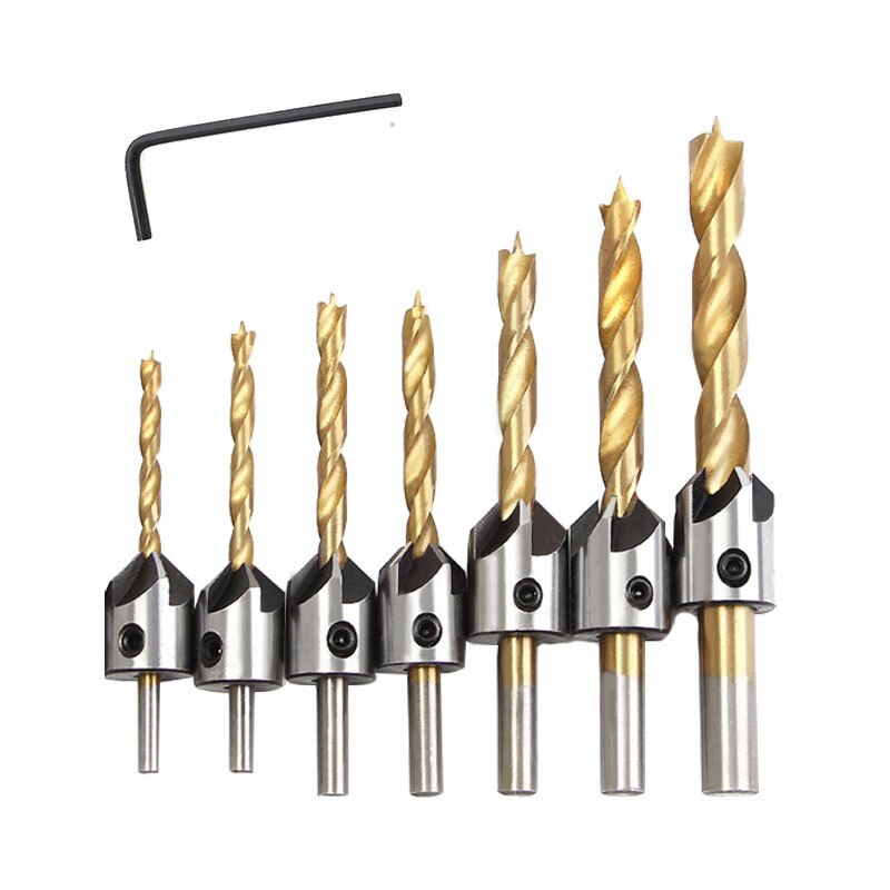 7Pcs 3Mm-10Mm Hss 5 Fluit Verzinkboor Boor Set Tim... – Vicedeal