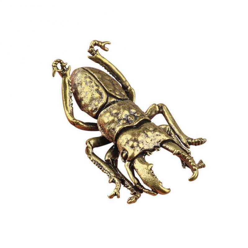 Solid Brass Beetle Statue Simulation Insects Figur... – Grandado