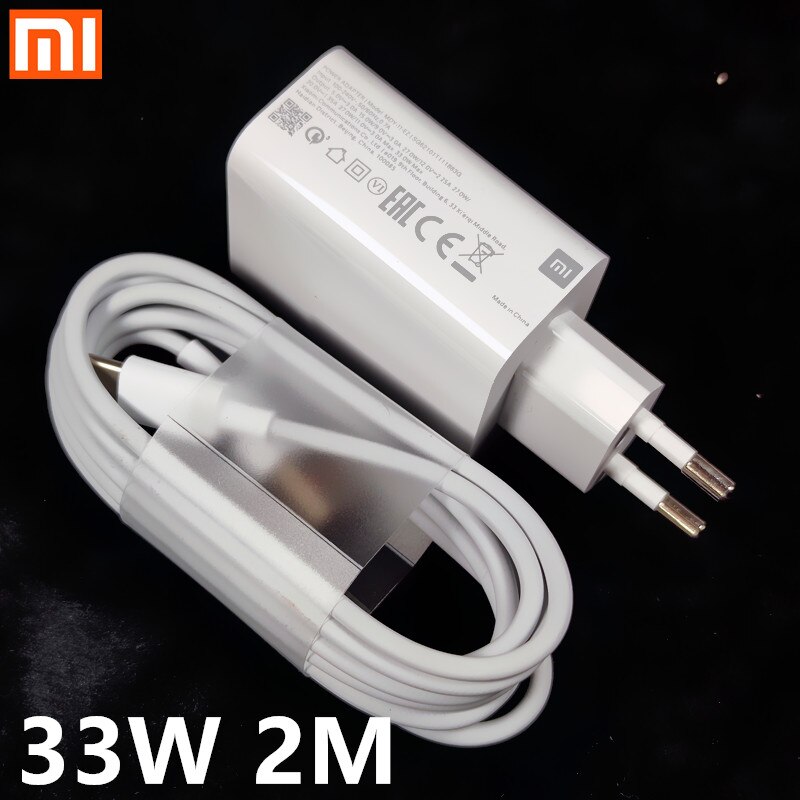 xiaomi fast charger 33w original Turbo charge red ... – Vicedeal