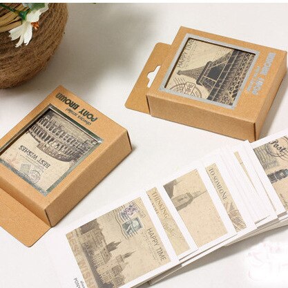 40pcs vintage mini cards set greeting / thank you ... – Grandado