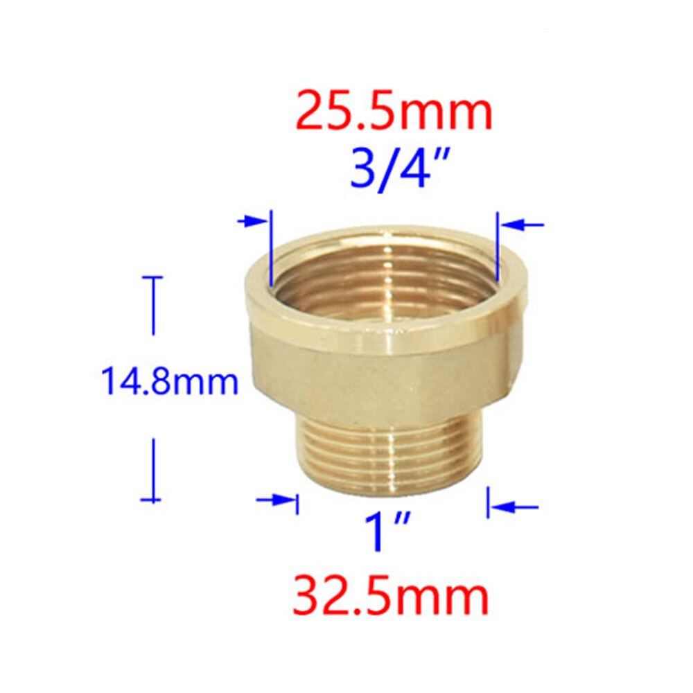 Messing 1/2 3/4 Man-vrouw Connector 1Inch Tot 3/4 ... – Grandado
