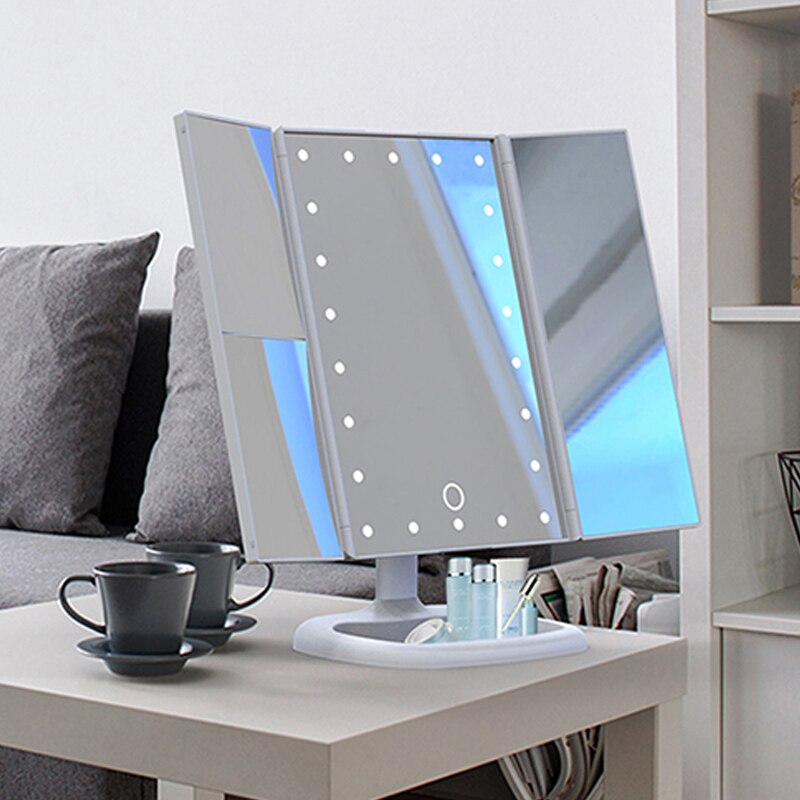 22 LED Portable Luminous Magnifying Makeup Mirrors... – Vicedeal
