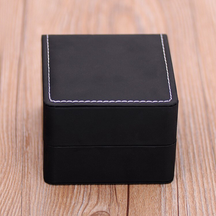 Black Leather Watches Case Box Durable Hard Case F... – Grandado
