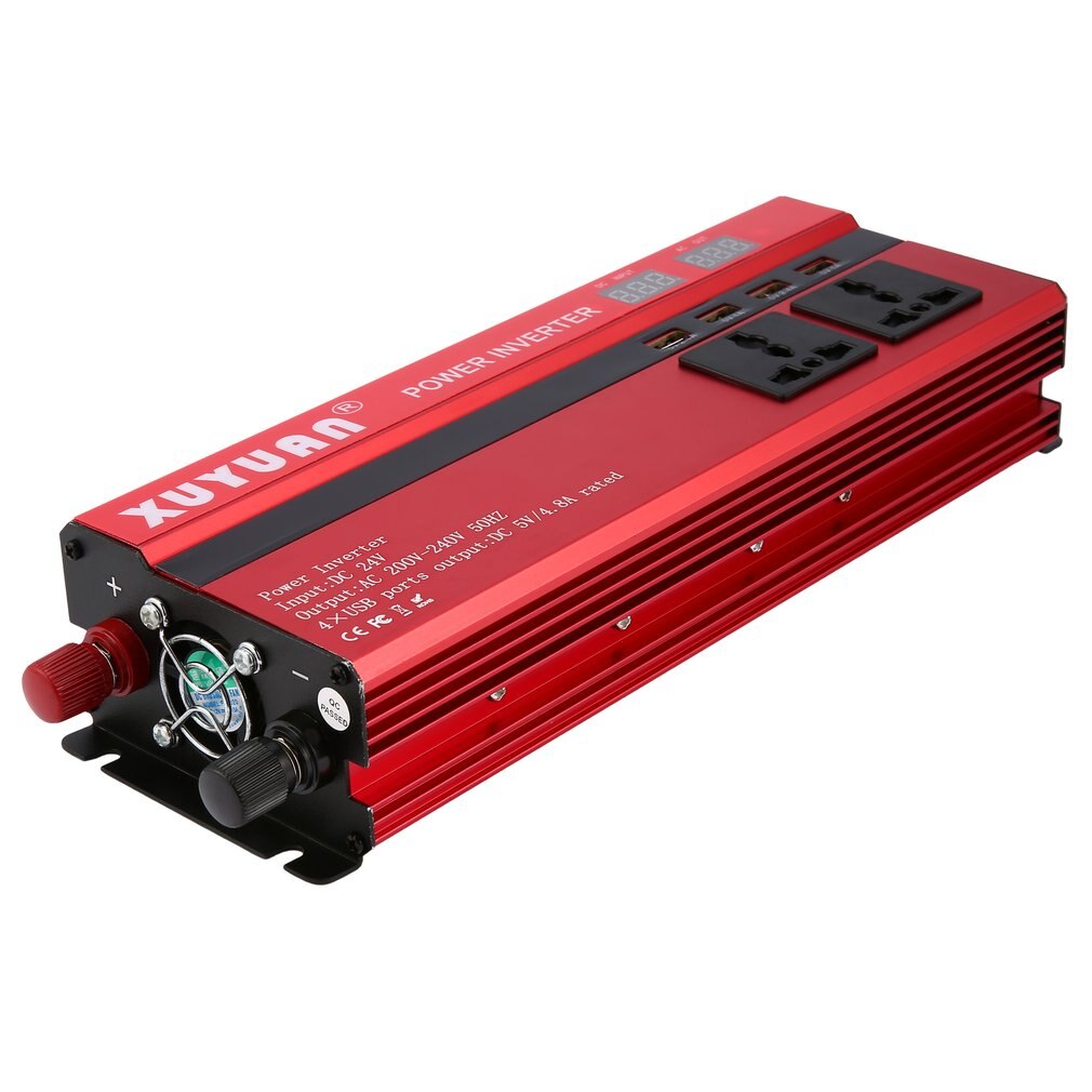 6000W Solar Power Inverter DC 24V to AC 220V LED D... – Grandado