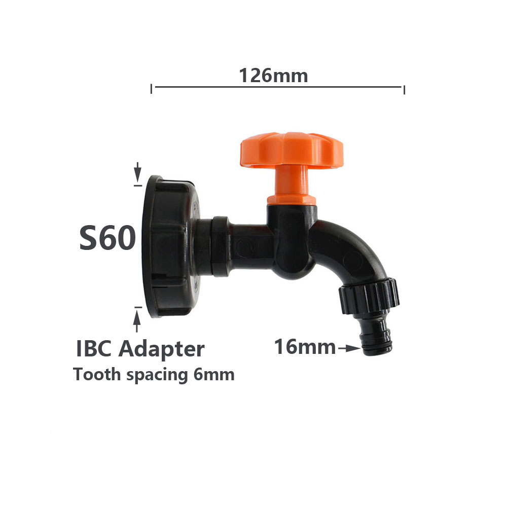 1/2" 3/4" Thread Faucet Adapter S60 IBC Tank Water... – Grandado