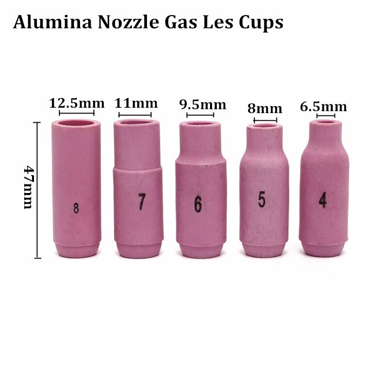 17Pcs Welders Welding Torch Tig Cup Collet Body No... – Grandado