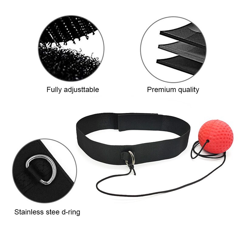 Boxing Reflex Ball Set Muay Thai Exercise 3 in 1 B... – Grandado
