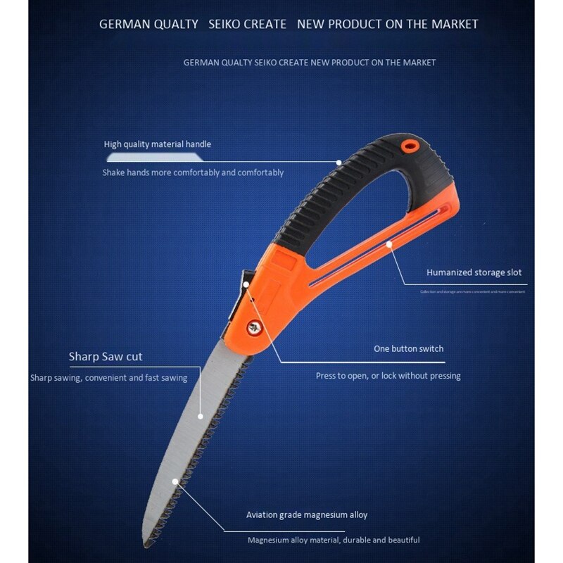 Folding Portable Precision Ground Tooth Hand Saw G... – Grandado