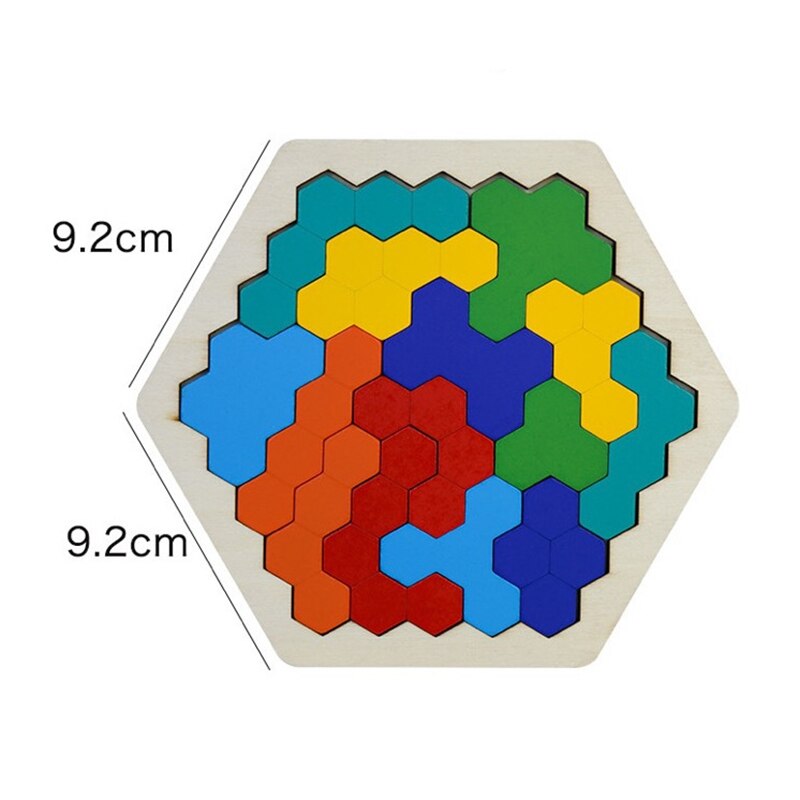 Wooden Hexagon Puzzle for Kids Adult - Honeycomb S... – Vicedeal