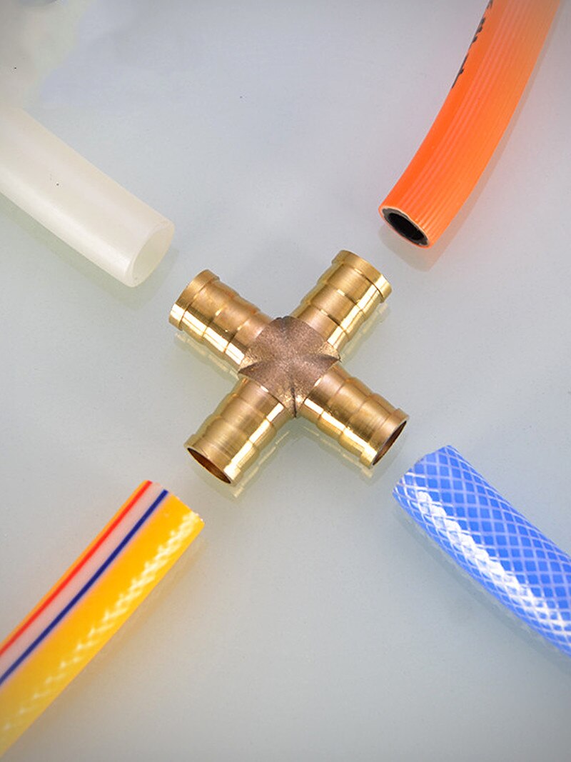 Cross Shaped Brass Pipe Fitting 4 Way 4mm 6mm 8mm ... – Grandado