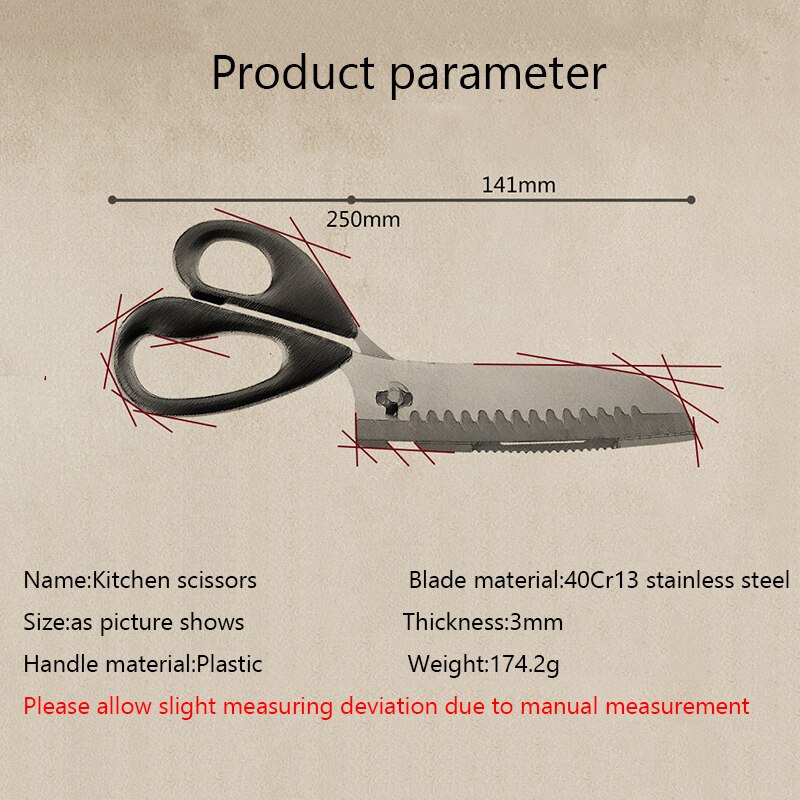 Multi-function Stainless Steel Kitchen Scissors Sh... – Grandado