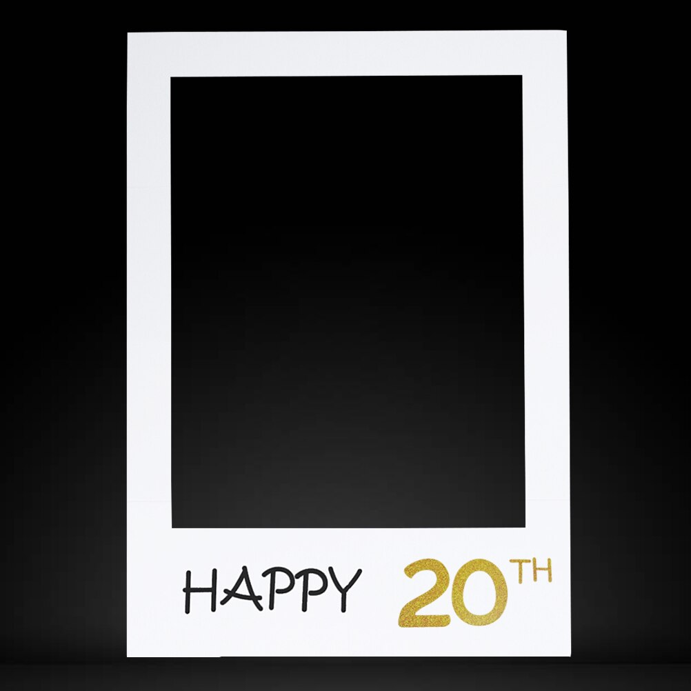 Glücklich 20th DIY Geburtstag Foto Verkaufsstand R... – Grandado