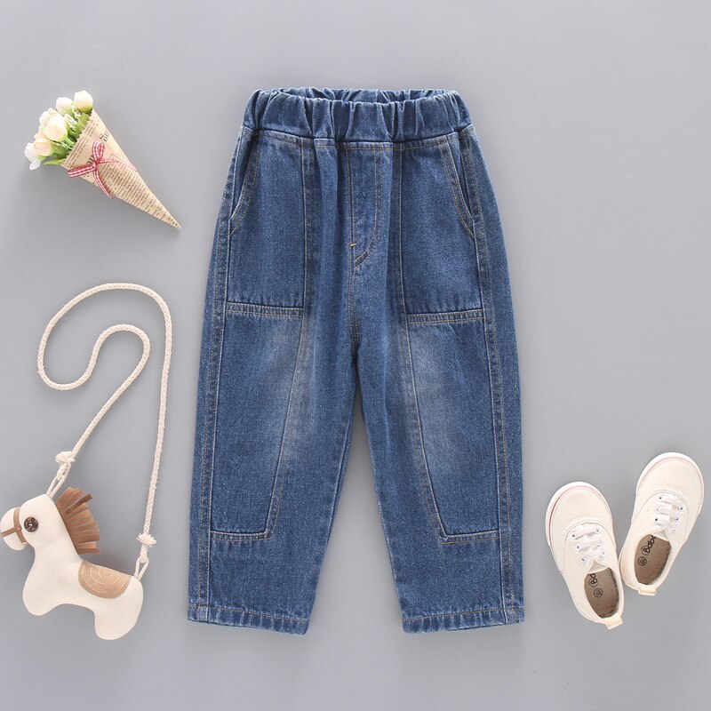 IENENS Baby Boy Jeans Broek Kids Cowboy Kleding Jo... – Grandado