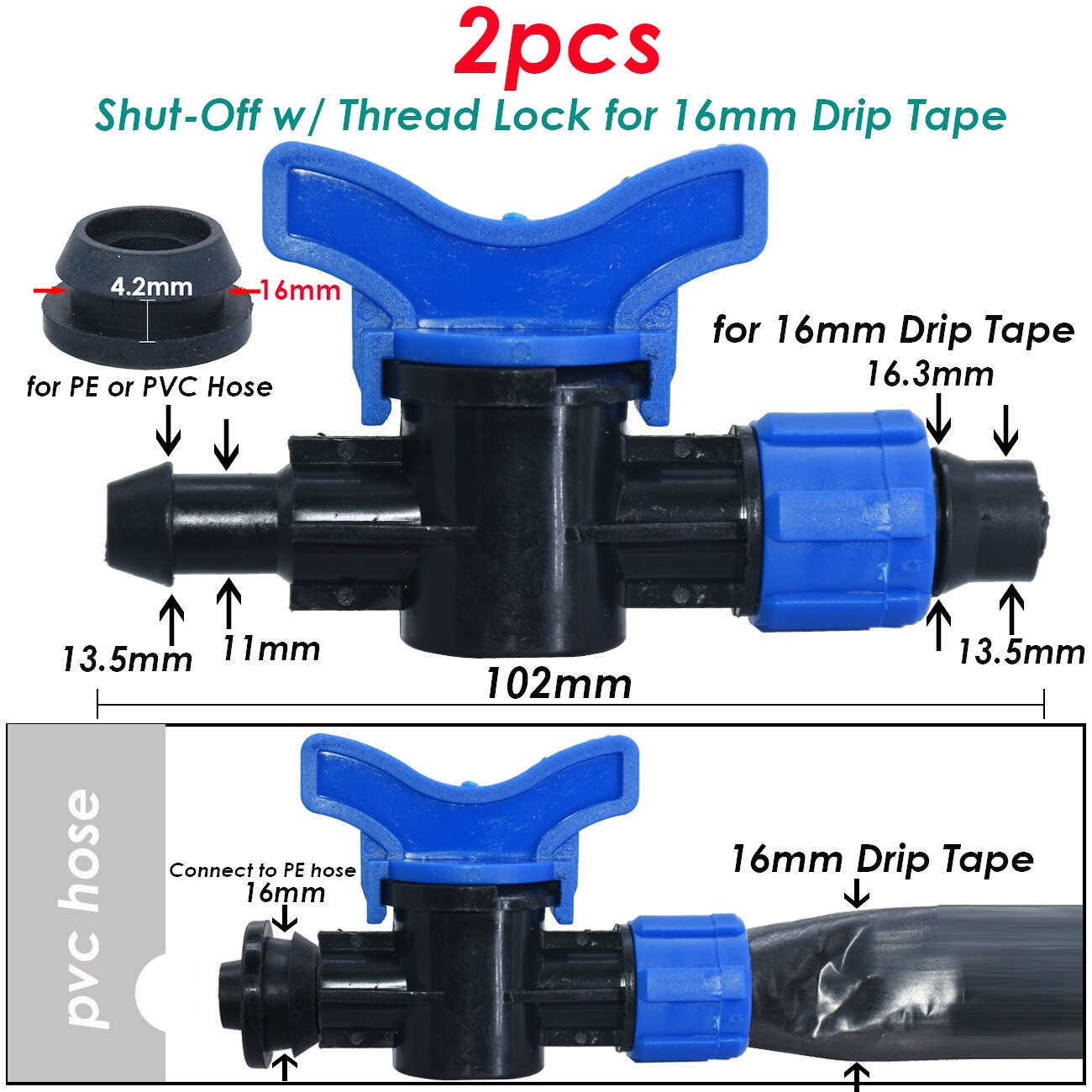 KESLA 16mm 20mm 25mm 4/7mm 8/11mm Garden Hose Wate... – Grandado