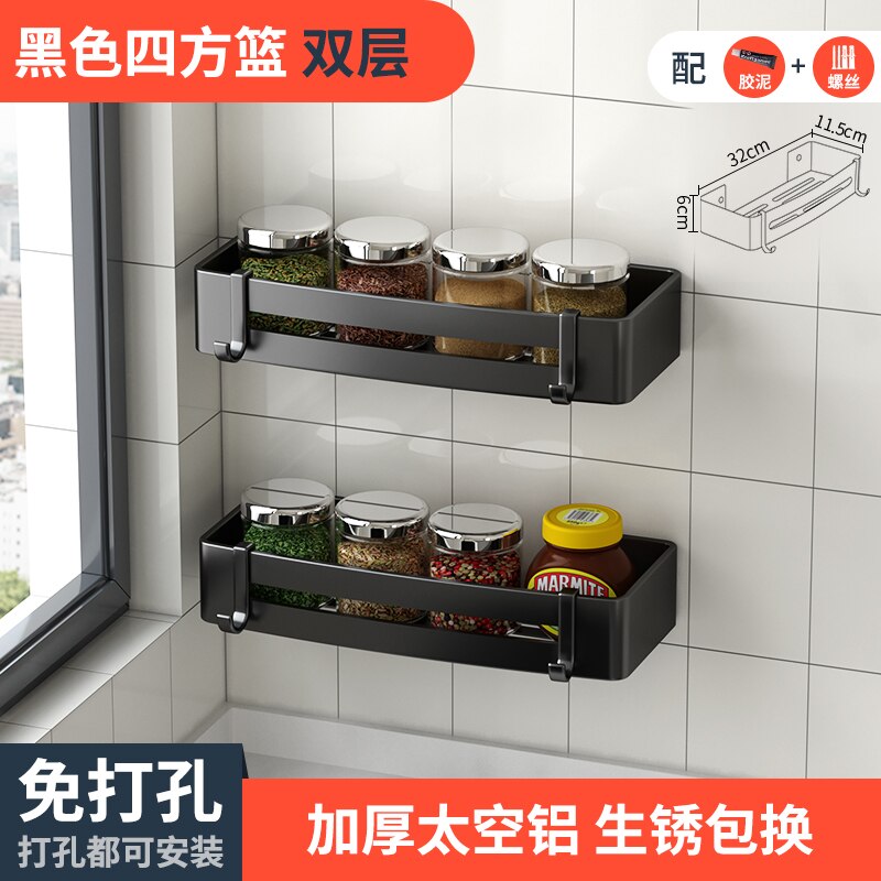 Kitchen corner shelf Corner dressing rack Wall han... – Vicedeal
