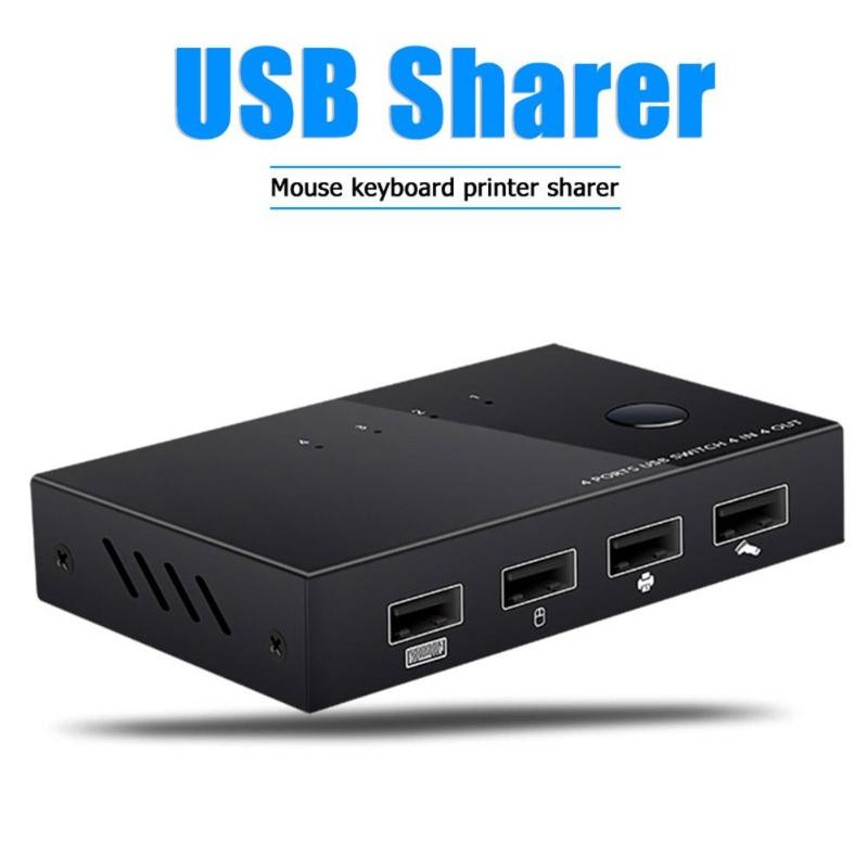 USB Switch KVM Switch Box 4 Port 4K USB Switcher P... – Grandado