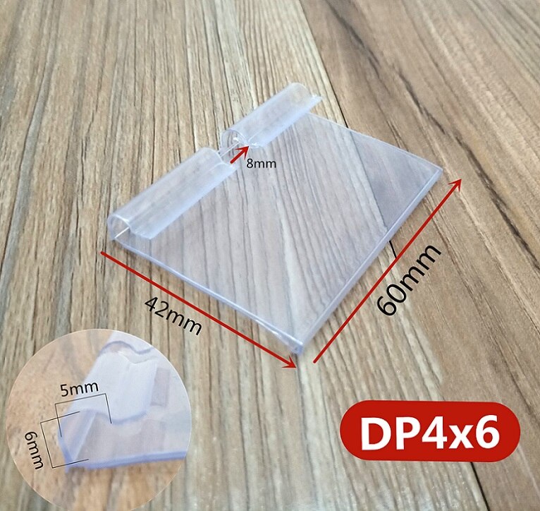 100pcs/lot Clear PVC Plastic Price Tag Sign Label ... – Grandado