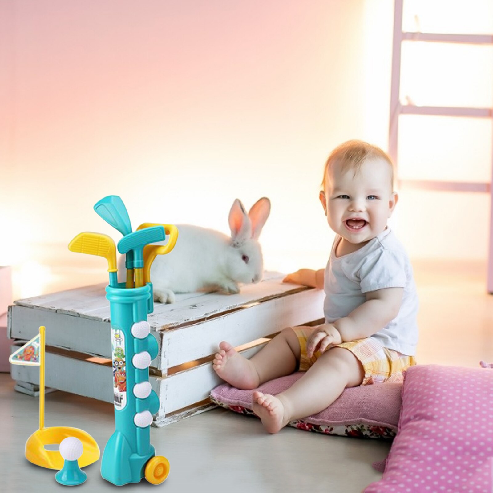 Kids Golf Play Set Child Golf Set Interactive Spor... – Vicedeal