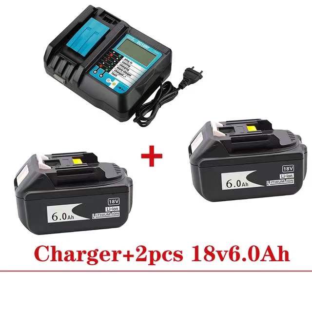 Original BL1860 Rechargeable Battery 18 V 6000mAh ... – Grandado
