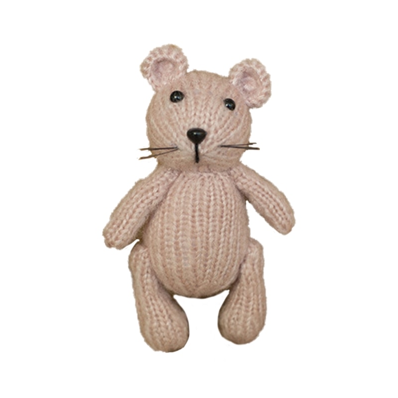 Baby Newborn Photography Props Knitting Mouse Doll... – Grandado