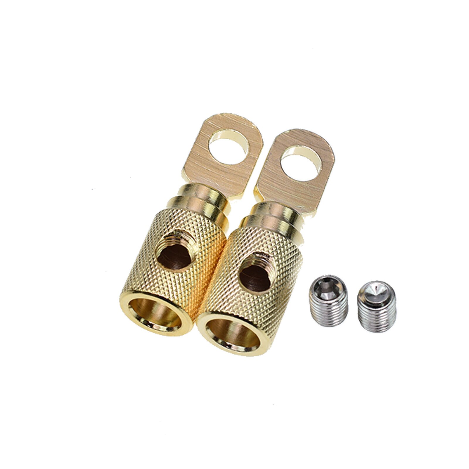 2 Set Schraube Power Ring Terminal 4 GA AWG Gauge ... – Vicedeal