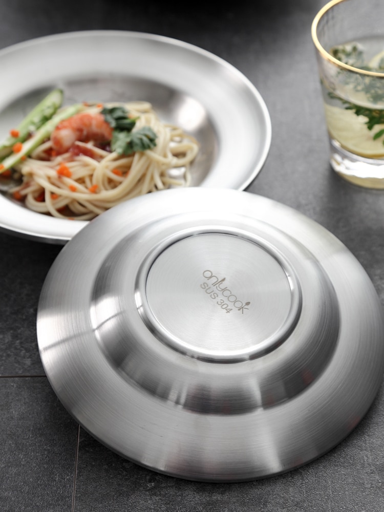 Deepen 304 Stainless Steel Plate Double Insulated ... – Vicedeal