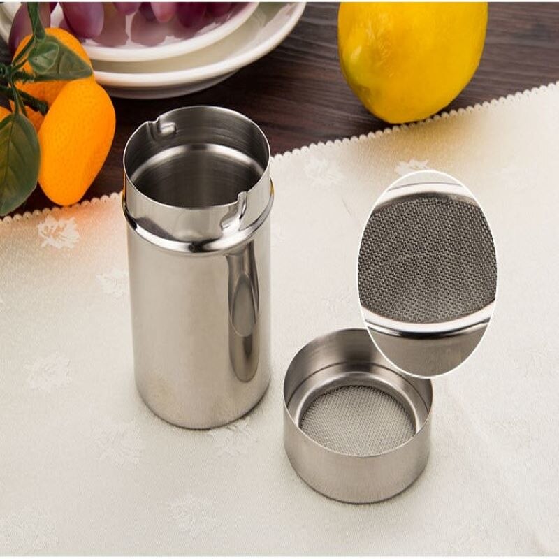 Stainless Steel Powder Sieve Coffee Cocoa Powder S... – Grandado