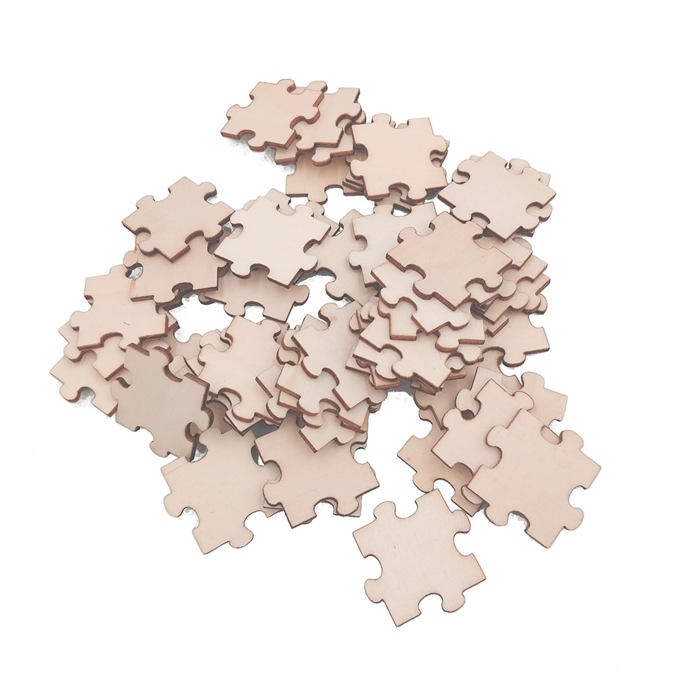 50 Stuks 30 Mm 1.18 Inch Unfinished Hout Puzzel St... – Grandado