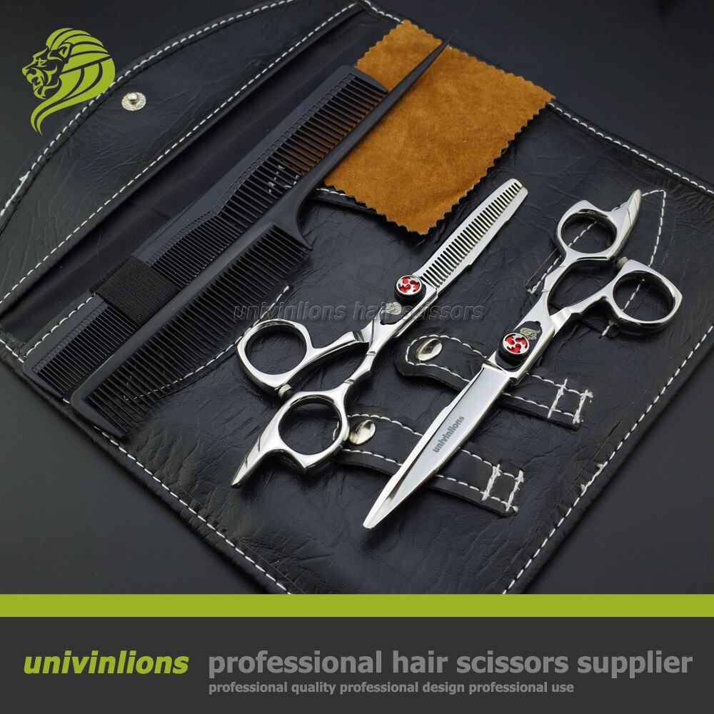 6.0" hairstylist scissors barbering designs j... – Grandado
