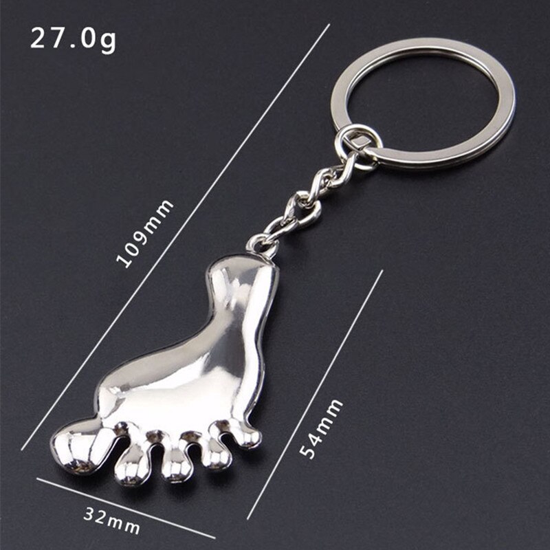 1PCS Jewelry Novelty Metal Foot Style Keychain Lan... – Grandado
