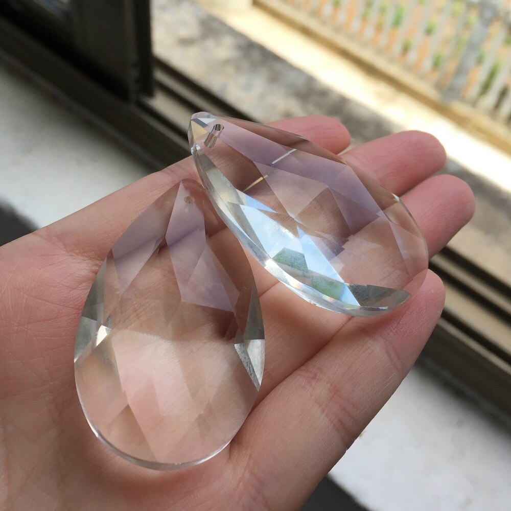 22mm 38mm 50mm 63mm 76mm Clear Glass Tear Crystal ... – Grandado