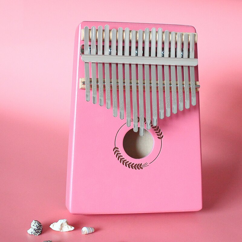 Kerus pink 17 teclas piano de pulgar kalimba afric... – Grandado