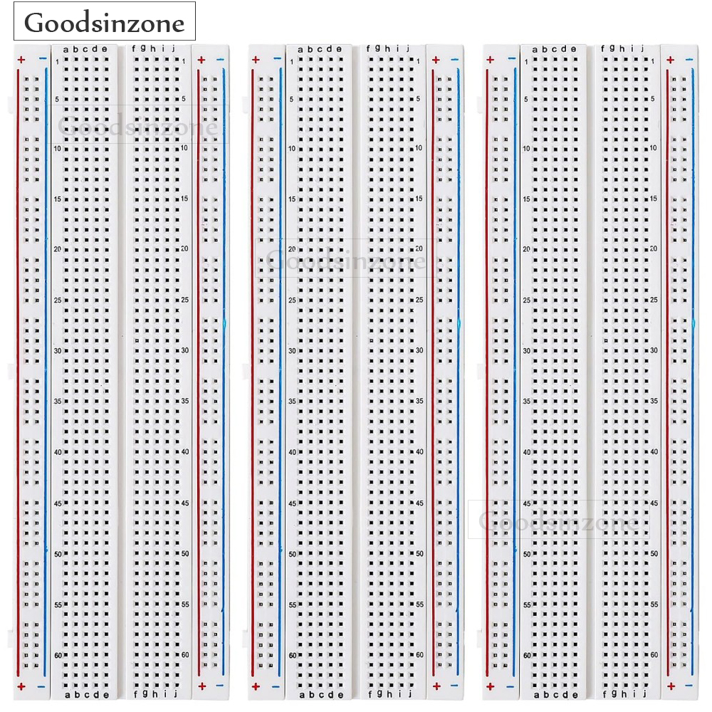 3Pcs Solderless Prototype Breadboard 830 tie Point... – Grandado