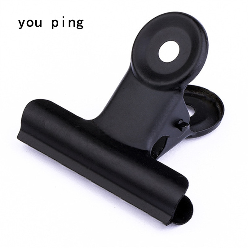 50mm 38mm 31mm 22mm Black Round Metal Clamp Paper ... – Grandado
