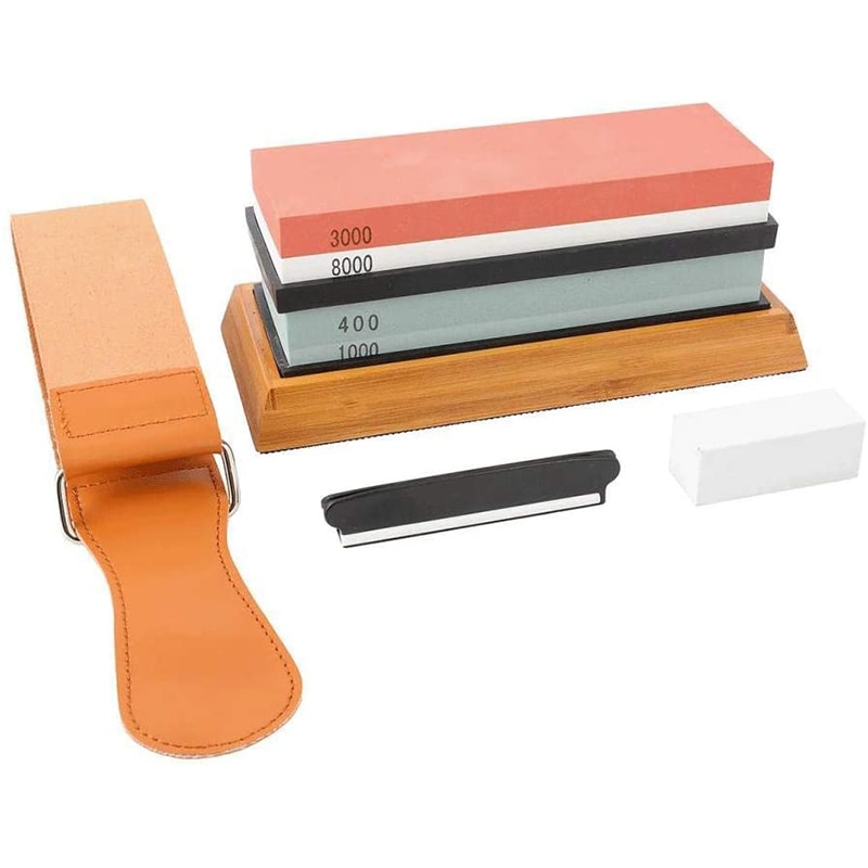 Whetstone Knife Sharpener Grit 400/1000/3000/6000 ... – Grandado