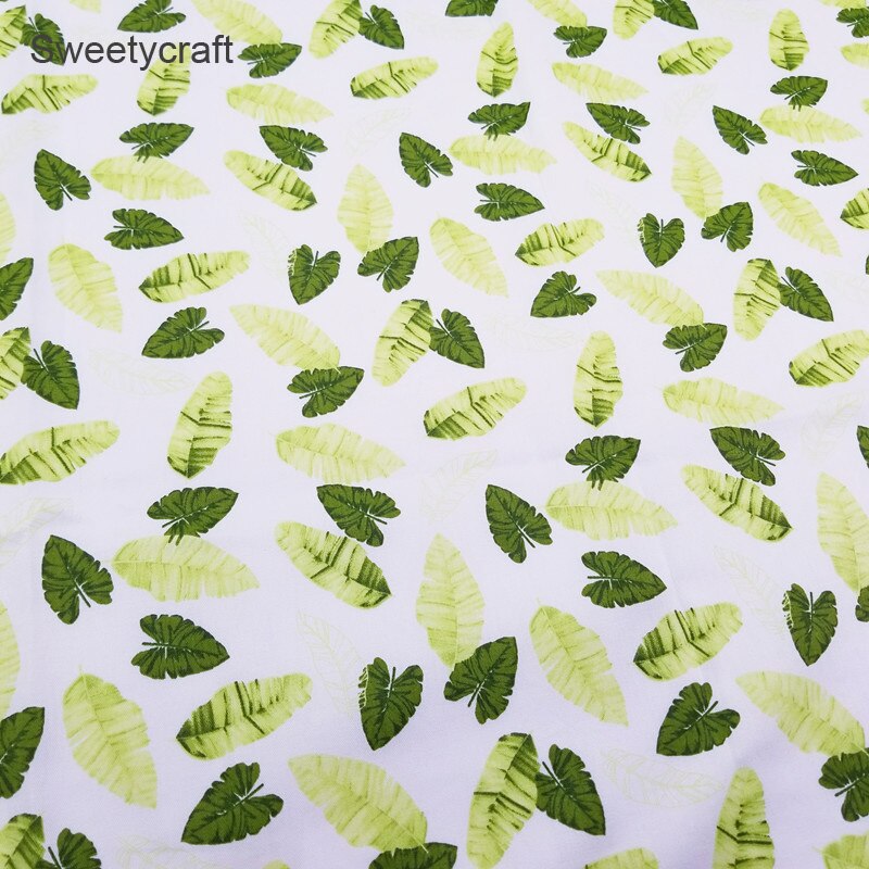 160*50cm Leaves Print Cotton Fabric tela algodon p... – Grandado