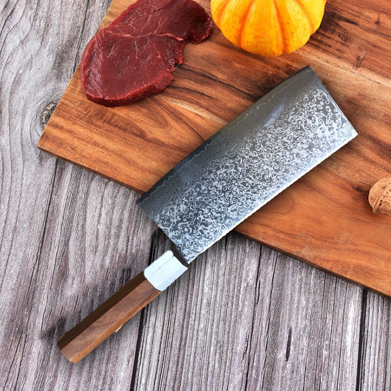 Haute teneur en carbone forgé küche couperet manch... – Grandado