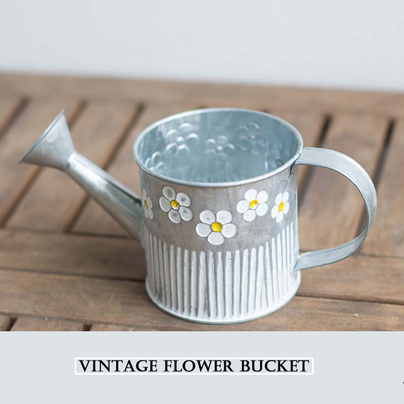 Embossed Wrought Iron Flower Pot Old Retro Living ... – Vicedeal