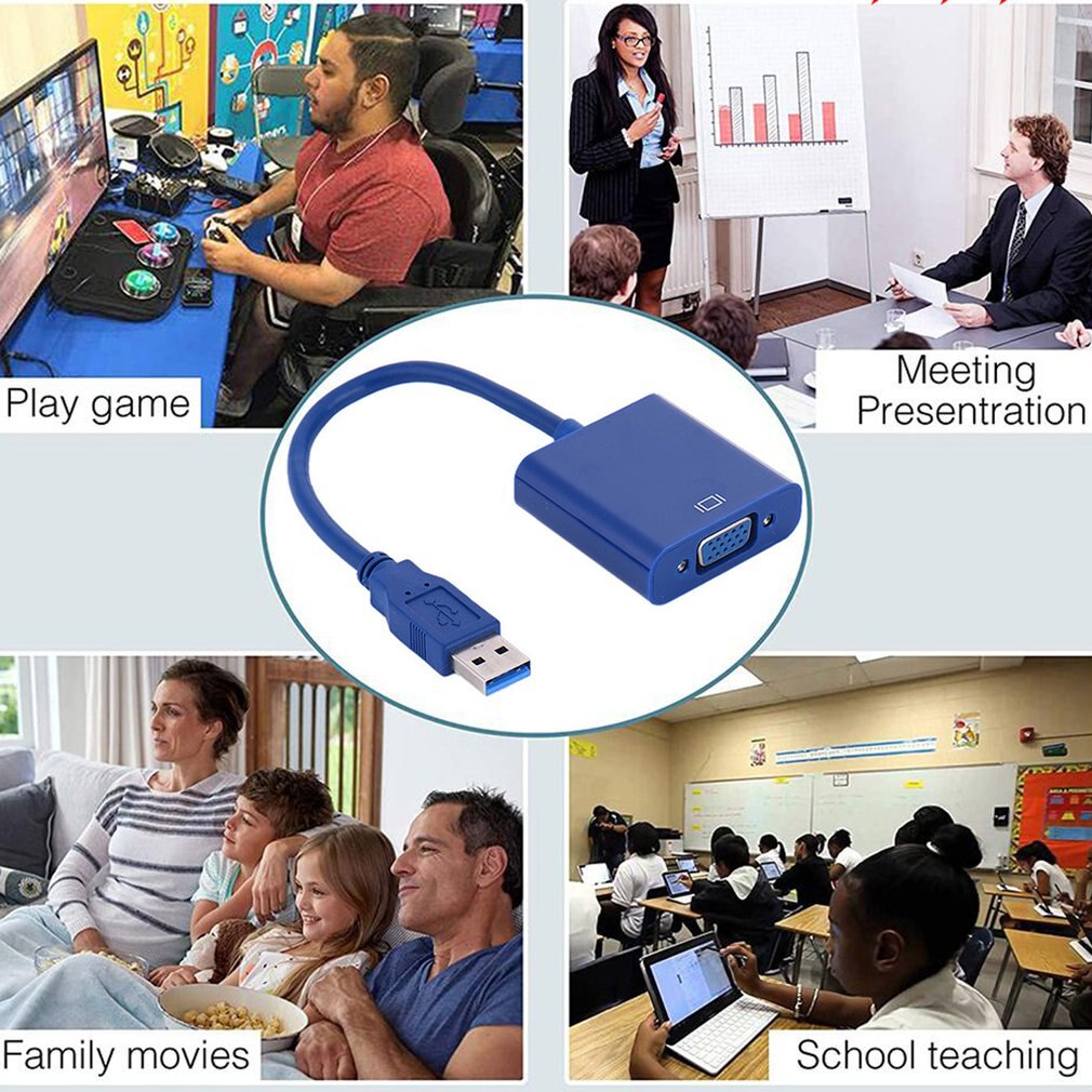 1080P USB 3.0 to VGA video graphics card for Windo... – Vicedeal