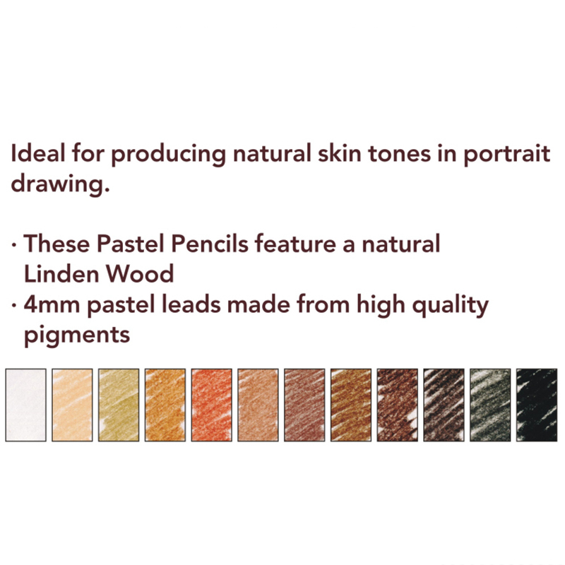 Peroci 12 Colors/box Wood Skin Tints Pastel Color ... – Grandado