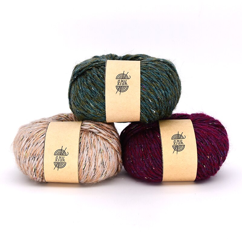 Luxury Mohair Yarns Fancy Thick Hand Knitting For ... – Vicedeal